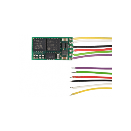 Decoder DH 6 cables Funciones FH05B-3 Doehler Haass con Railcom